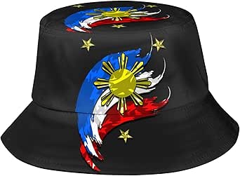 Philippine Flag Bucket Hats Fashion Filipino Sun Cap Packable Outdoor ...