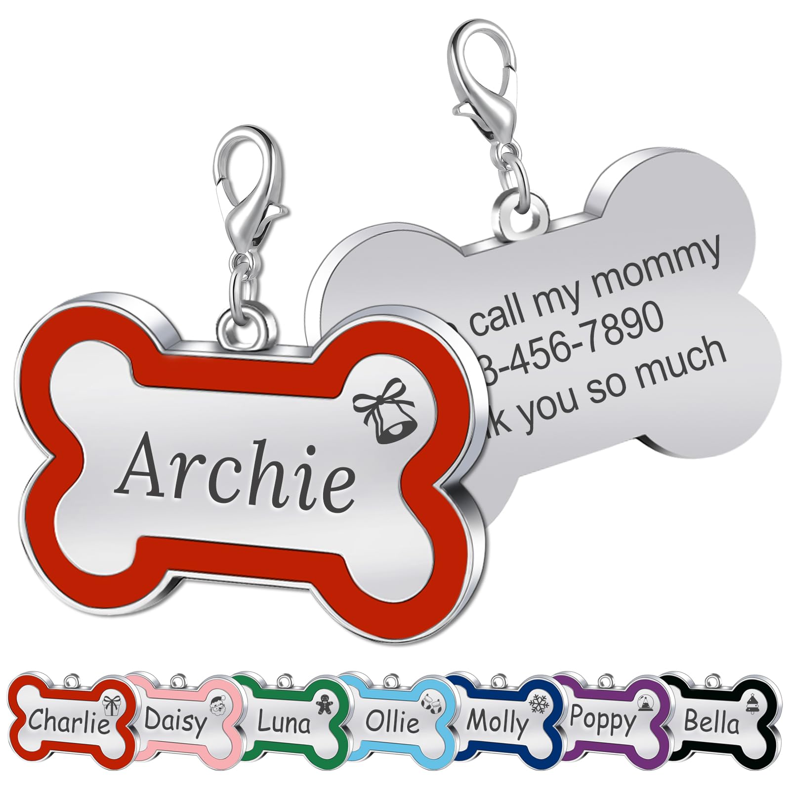 Amazon.com: scenicamp Personalized Dog Tag for Pets, Custom Engraved ...
