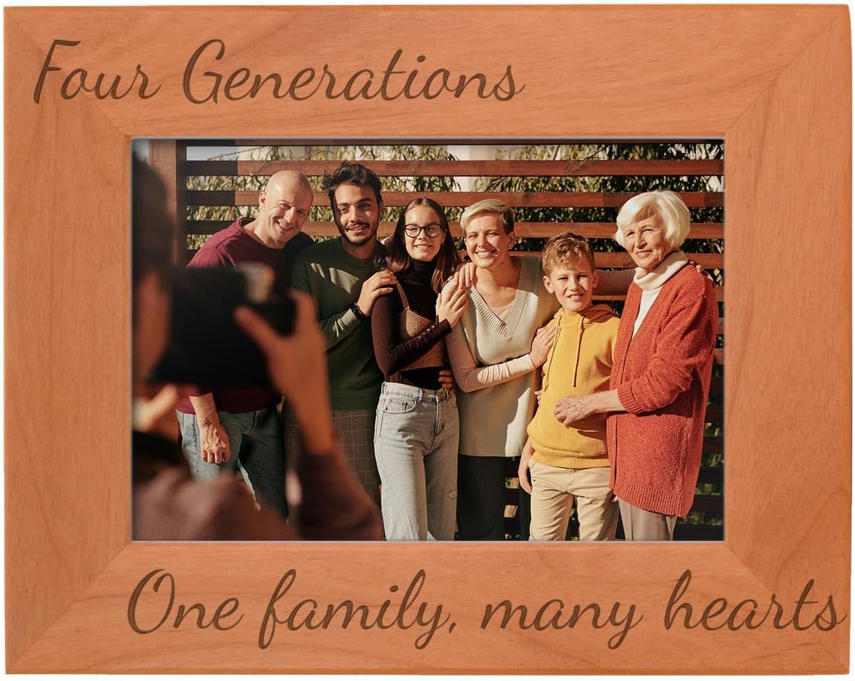 Amazon.com - CAIFZ Four Generations Picture Frame, Family Wooden Photo ...