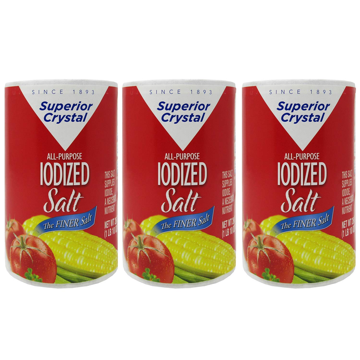 Amazon.com : Superior Crystal l Premium All-Purpose Iodized Salt 26 Oz ...