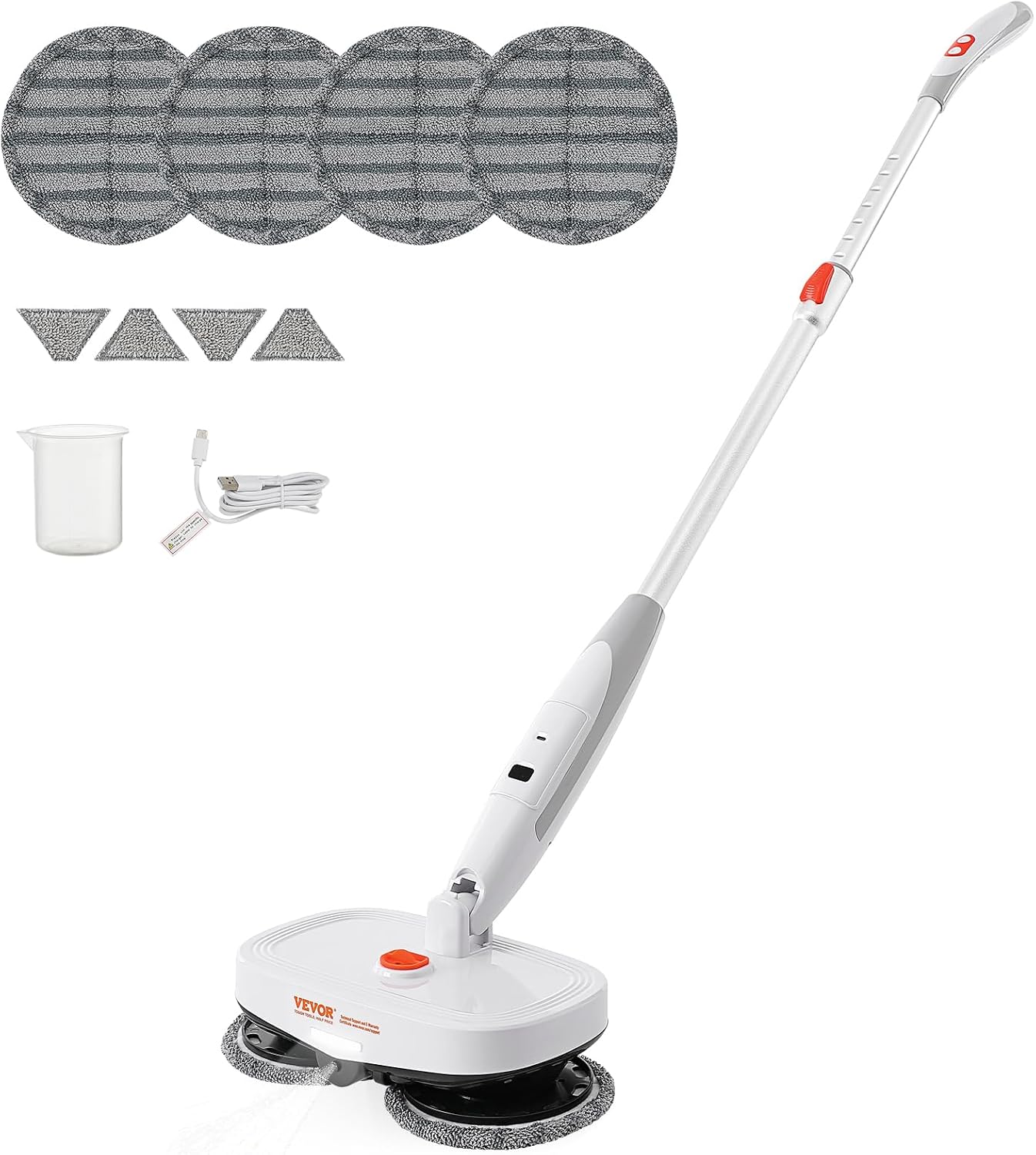 Amazon.com: VEVOR Cordless Electric Mop, Up to 40 mins Battery ...
