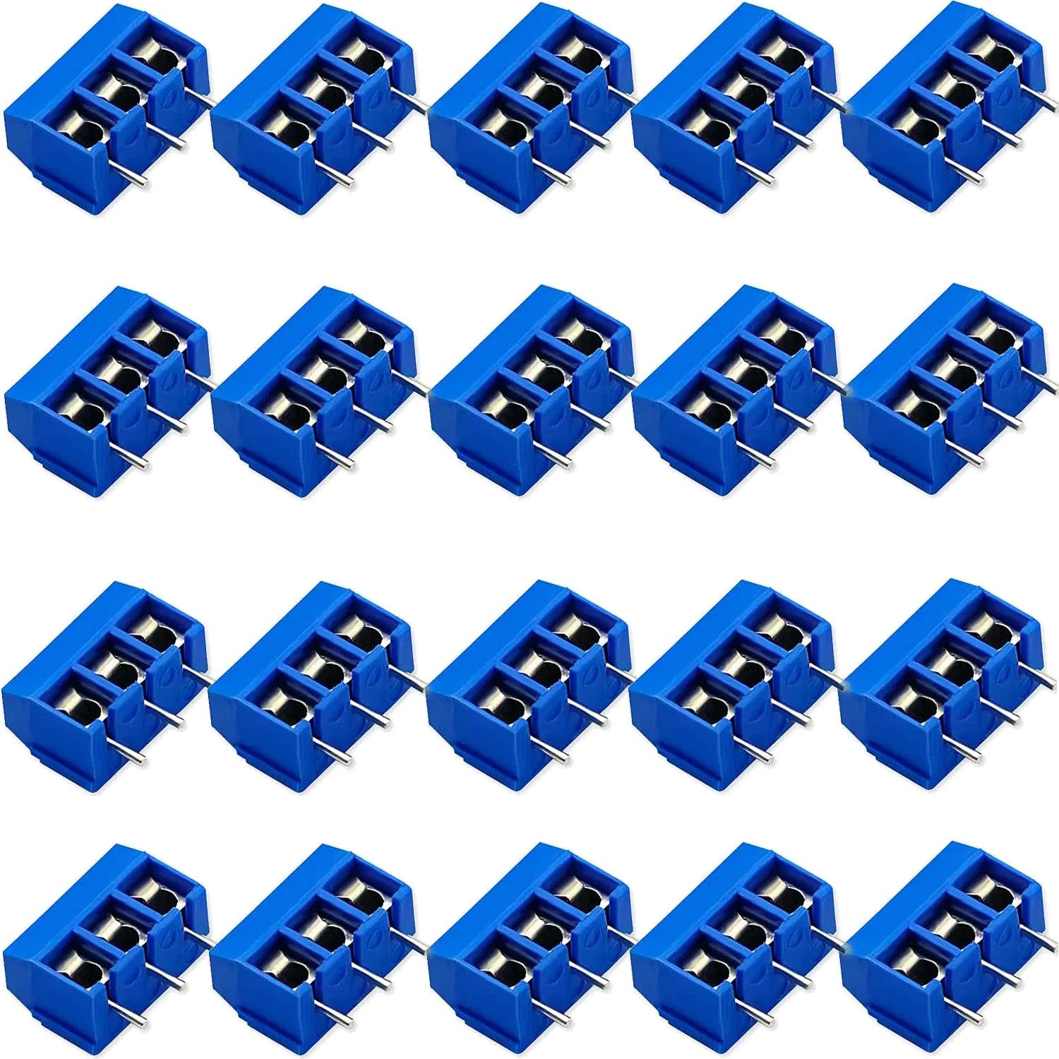 20 Pcs 3Pin 5.08mm Pitch PCB Mount Screw Terminal Block Connector by ...