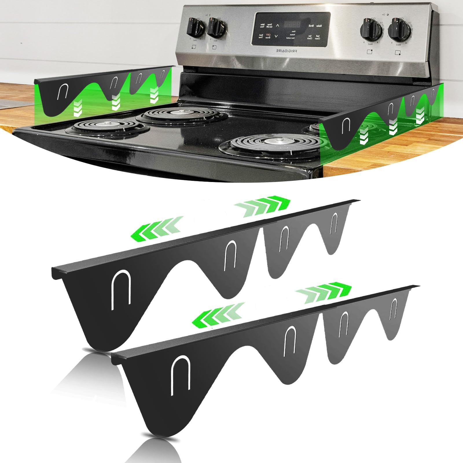 Amazon.com: 2+4 Pack Stove Counter Gap Cover Stainless Steel,Stove ...