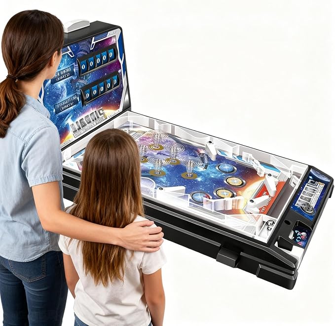 Amazon.com: Pinball Machine Full Size LED Table Top Electronic Arcade ...