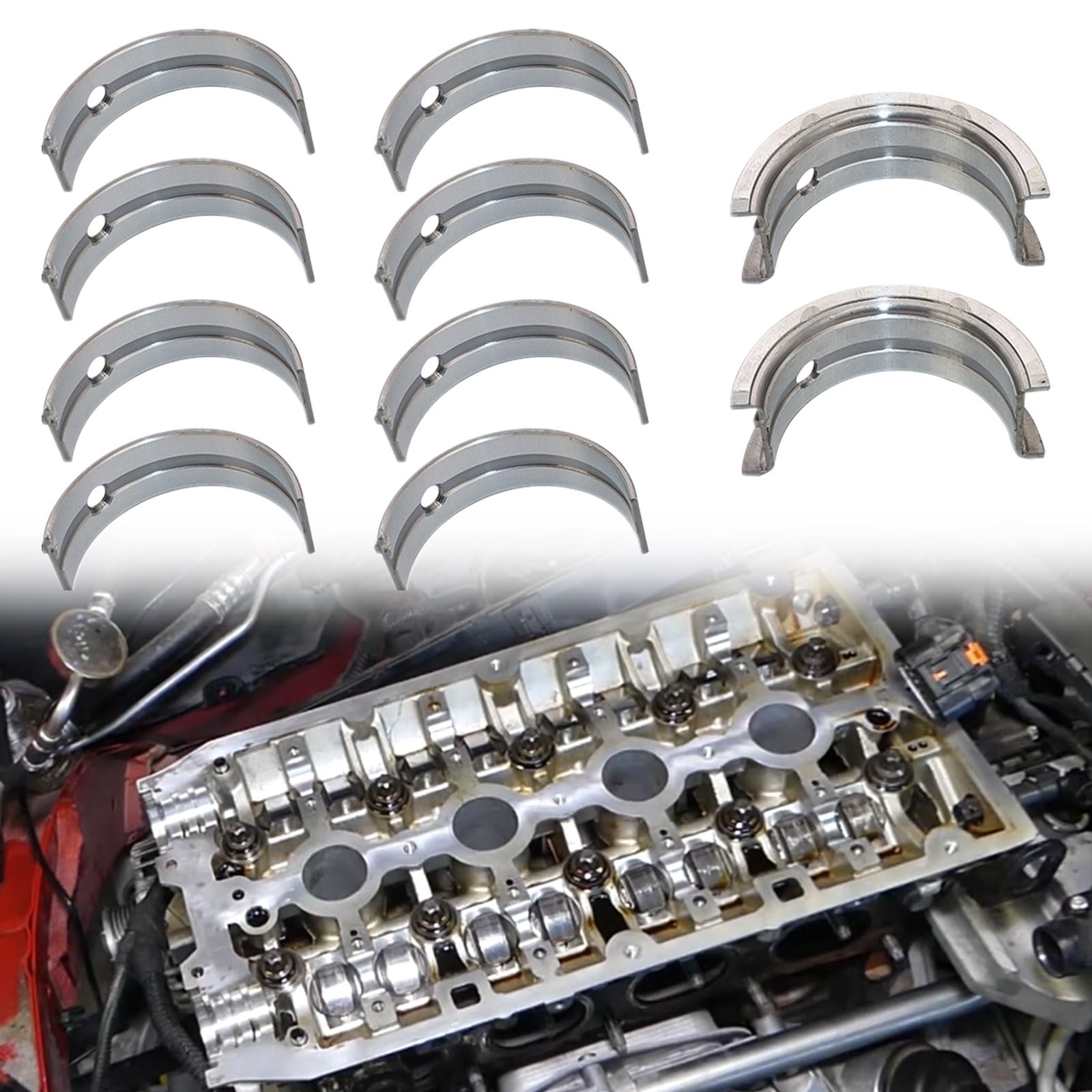Amazon.com: SecosAutoparts 10PCS Main Bearing Set, STD Engine ...