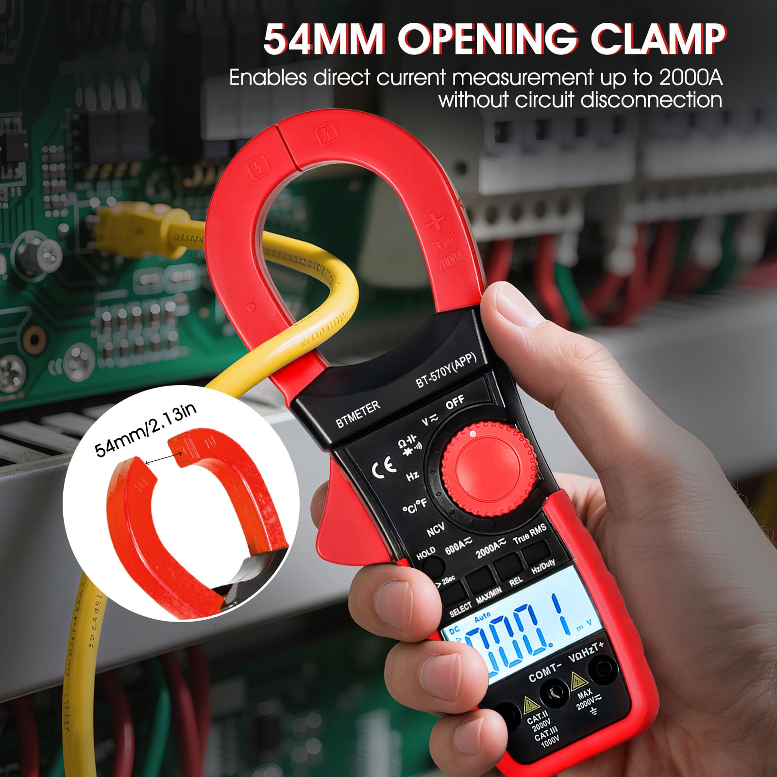Snapklik.com : BTMETER Digital Clamp Meter Multimeter, 6000 Counts ...