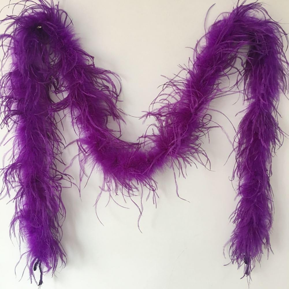 Amazon.com: Sowder 72inch Length 1ply Ostrich Feather Boa for Wedding ...