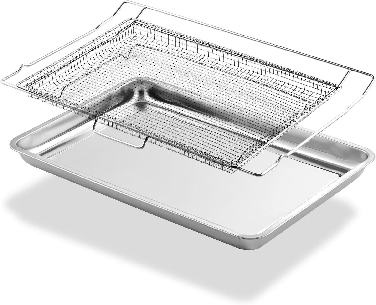 Amazon.com: Frigidaire AIRFRYTRAY Ready Cook Oven Insert, Silver Basket ...