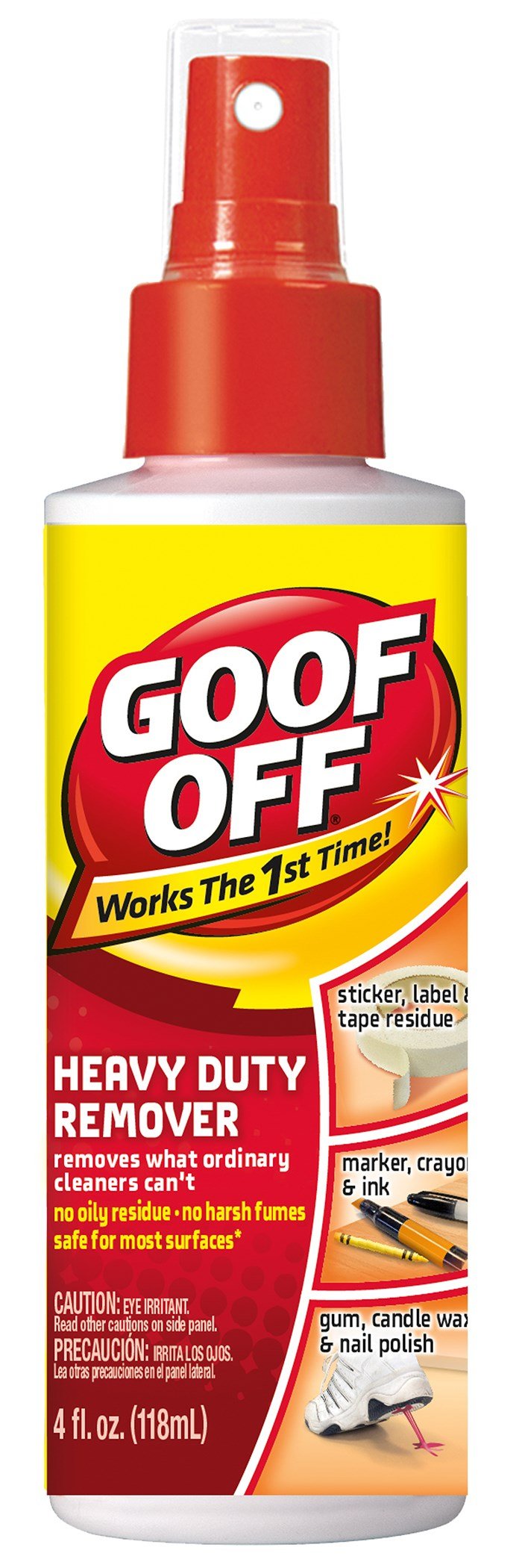 Amazon.com: Goof Off FG705 4 Oz Goof Off Heavy Duty Remover Pump Spray ...