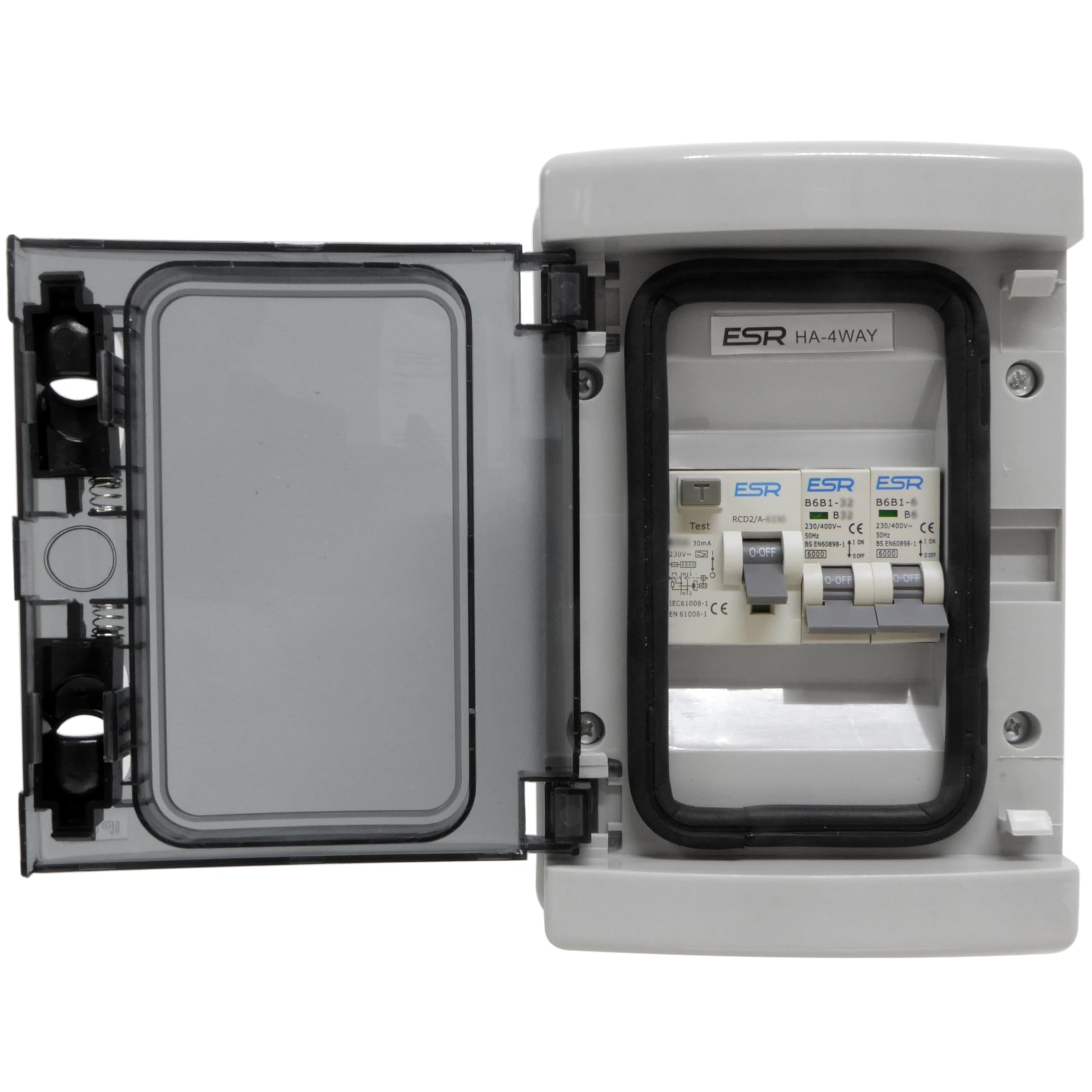 2 Way Consumer Unit with 40A 30mA A-Type RCD, 2 x 16A MCBs ...