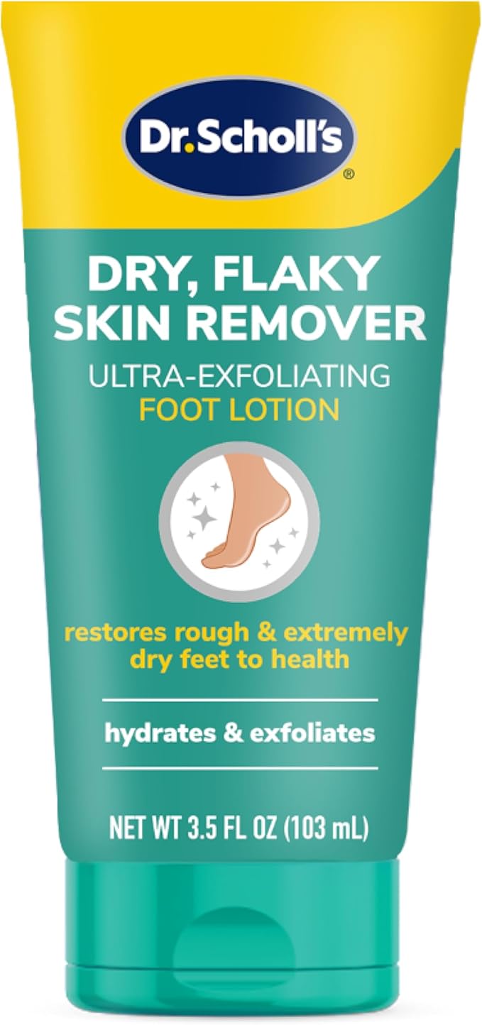 Amazon.com: Dr Scholl's Dry, Flaky Skin Remover Ultra Exfoliating Foot Lotion with Urea for ...