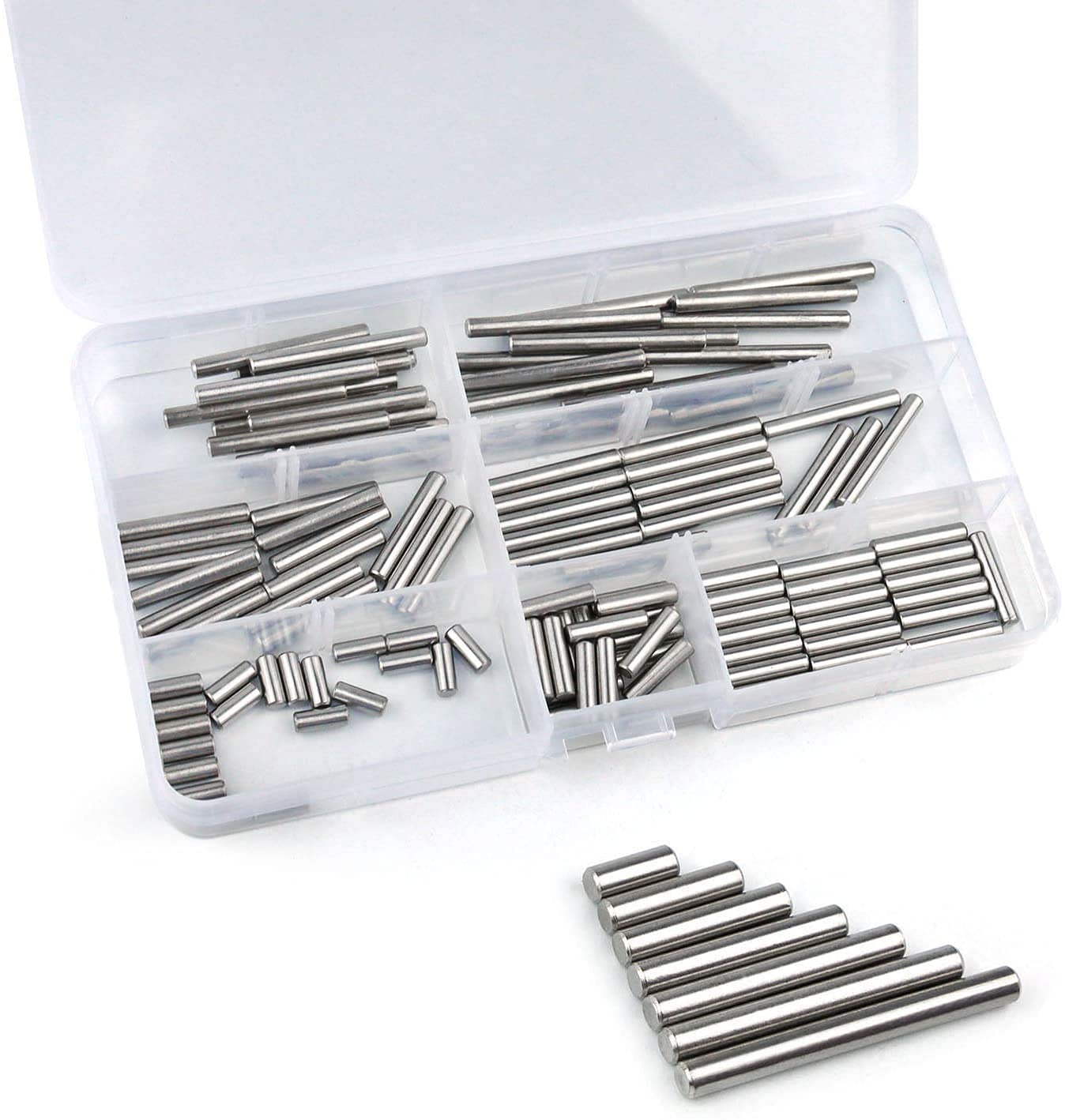 Amazon.com: Asayu 120 Pieces Diameter 4mm Dowel Pin Stainless Steel ...