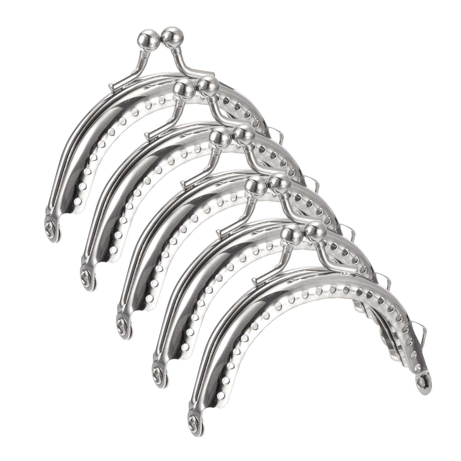 Amazon.com: uxcell Metal Purse Frames - 2.56" 5Pcs Kiss Lock Clasp ...