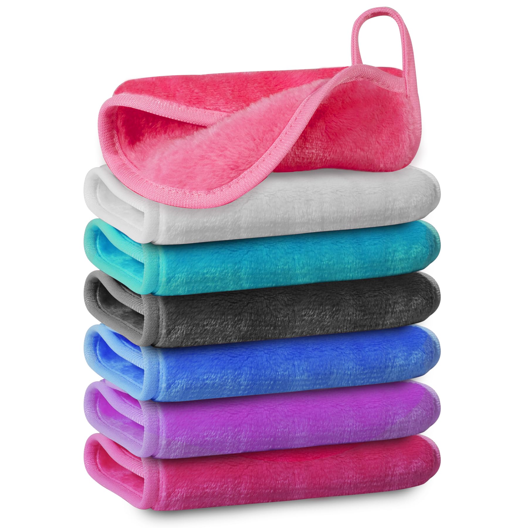 Amazon.com: Makeup Remover Cloth, 7 Colors Makeup Towels Face Washcloth ...