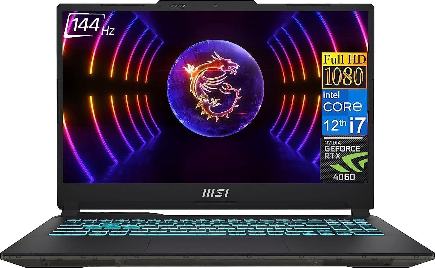 Snapklik.com : MSI 2023 Newest Cyborg Gaming Laptop, 15.6" FHD 144Hz Display, Intel Core i7-12650H