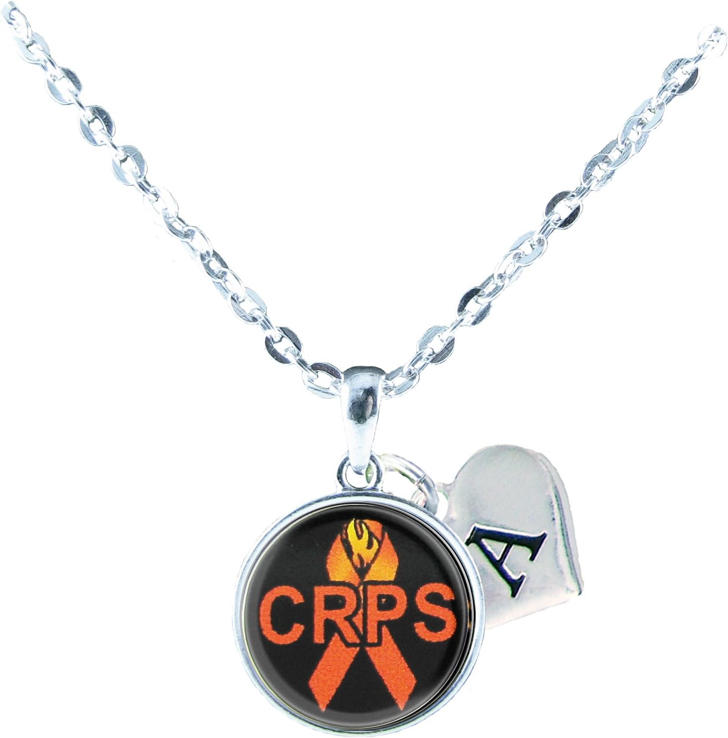 Amazon.com: Holly Road Necklace Custom CRPS RSD Awareness Orange Ribbon ...