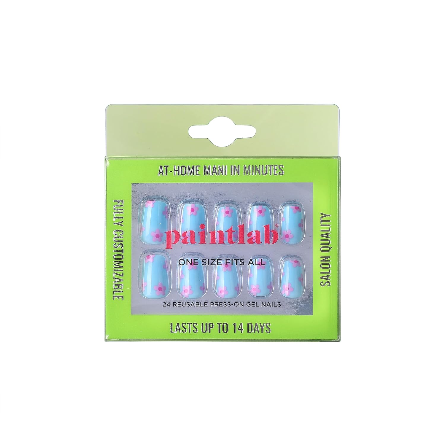 Amazon.com: PaintLab Press On Nails, 24 Piece Fake Nails Kit Plus Nail ...