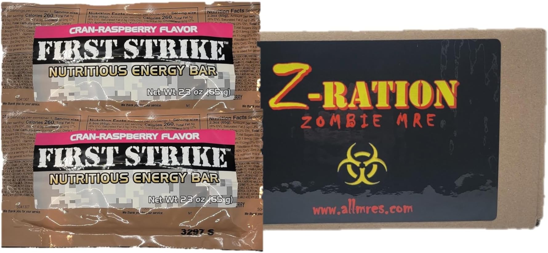 Amazon.com : First Strik Bars Variety Pack 6 Bars (6 Cranraspberry ...