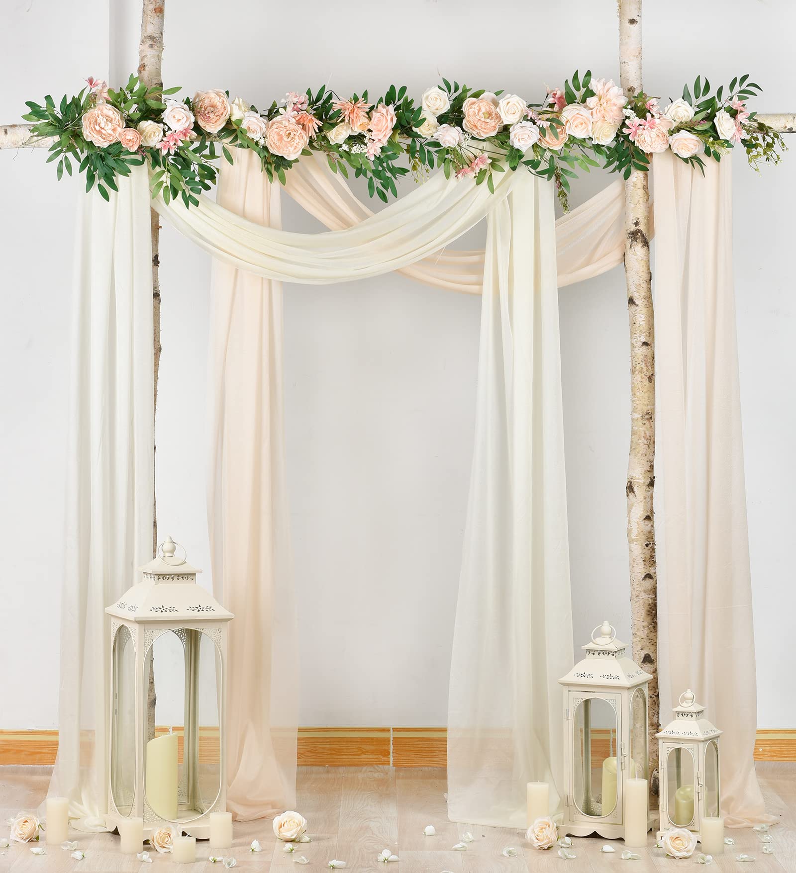 Snapklik.com : DearHouse 2 Panel Wedding Arch Draping Fabric,29.5 x18Ft ...