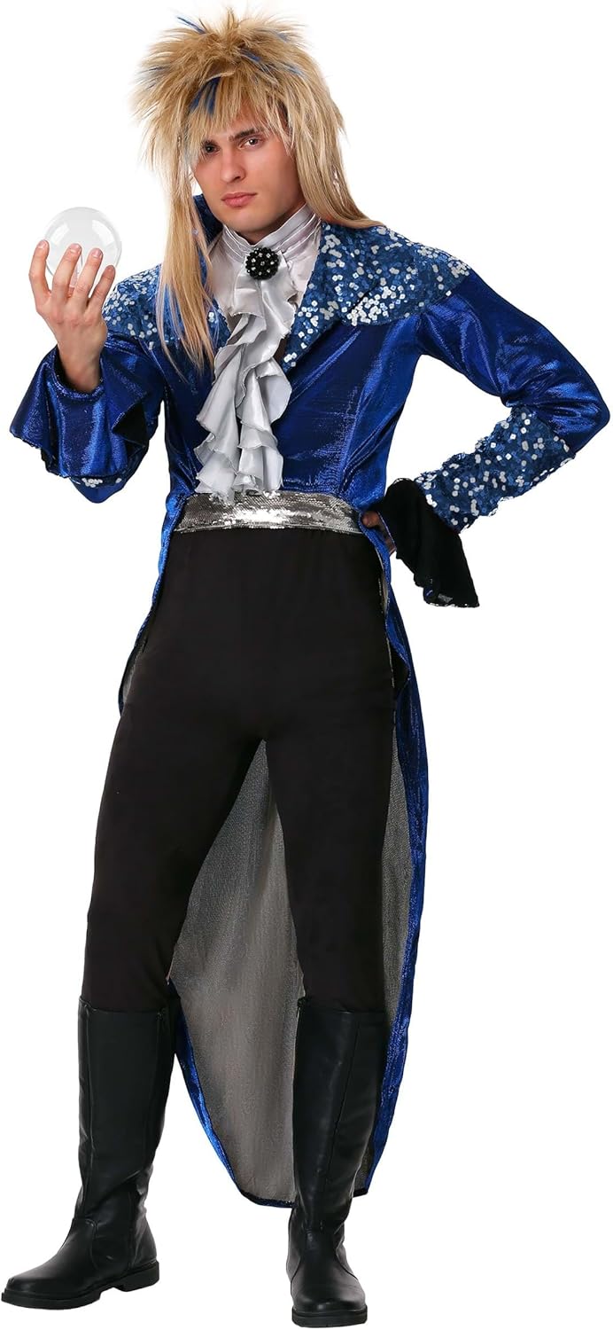 Amazon.com: Adult Deluxe Jareth Costume Labyrinth Cosplay Goblin King ...