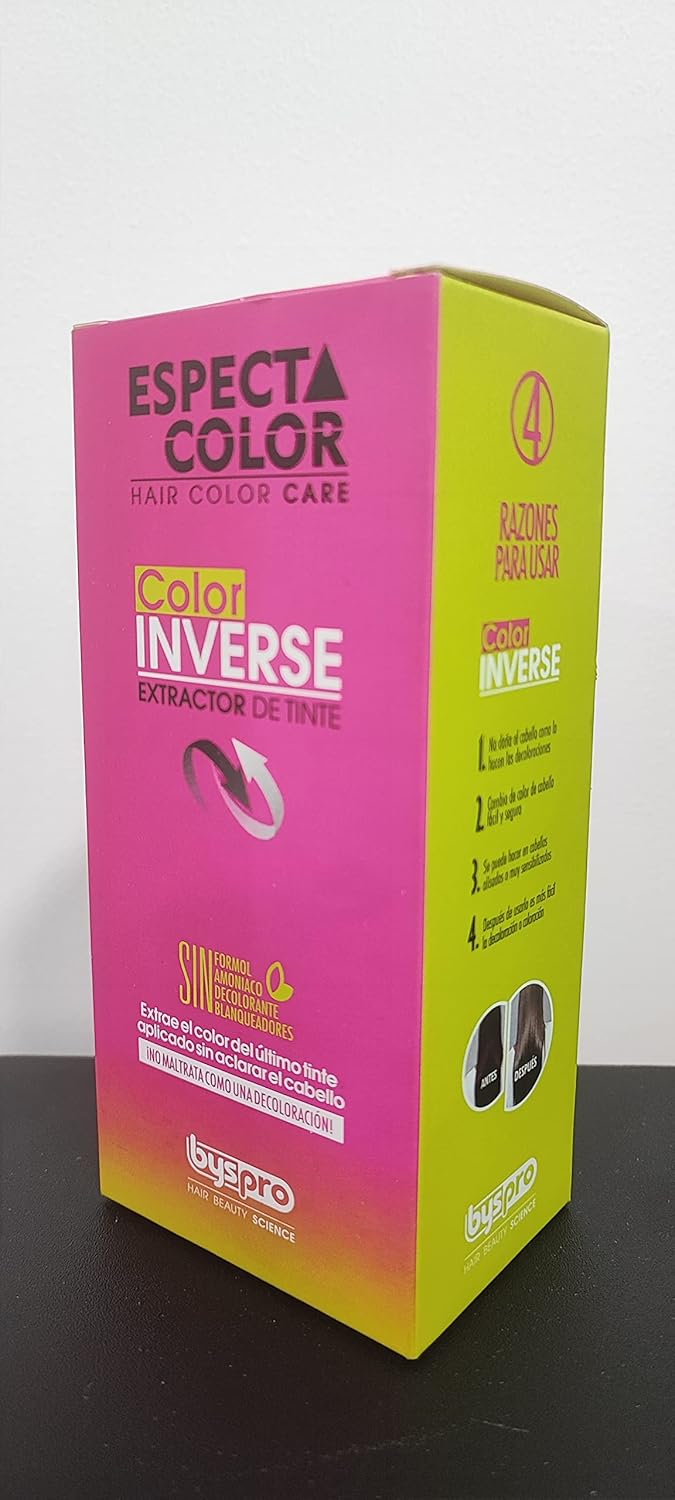 Amazon.com : BysPro Color Inverse Espectacolor Hair Color Care 2 Steps ...