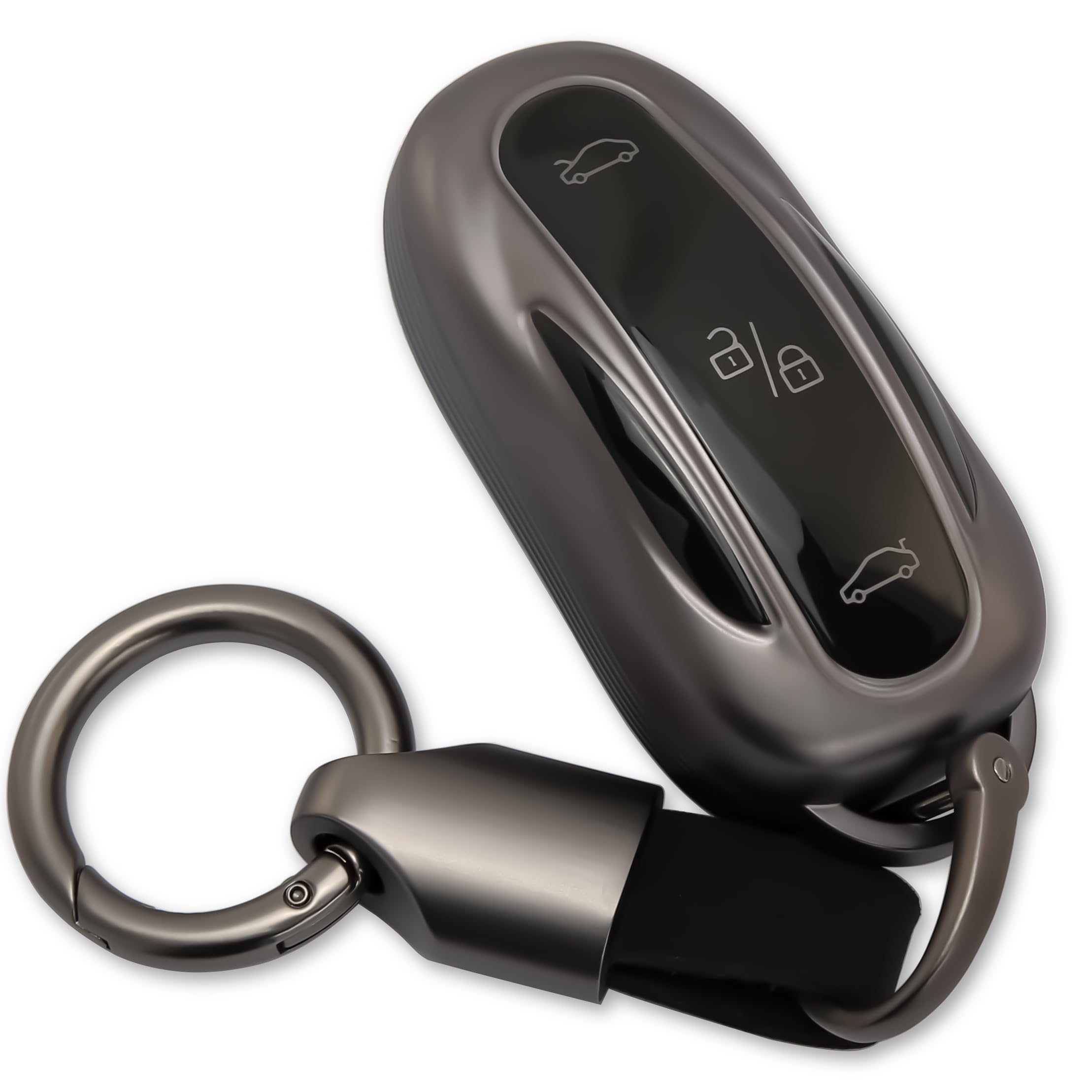 Amazon.com: WNILIAN for Tesla Key Fob Cover TPU Key Case with Keychain ...
