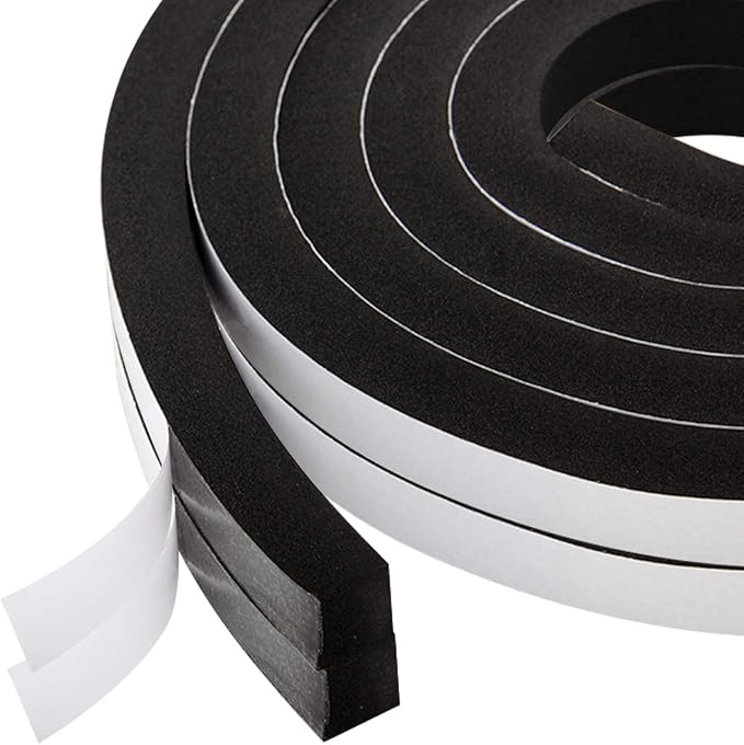 Closed Cell Foam Weather Strip, 1/2 Inch x 1/2 Inch, Window Insulation ...