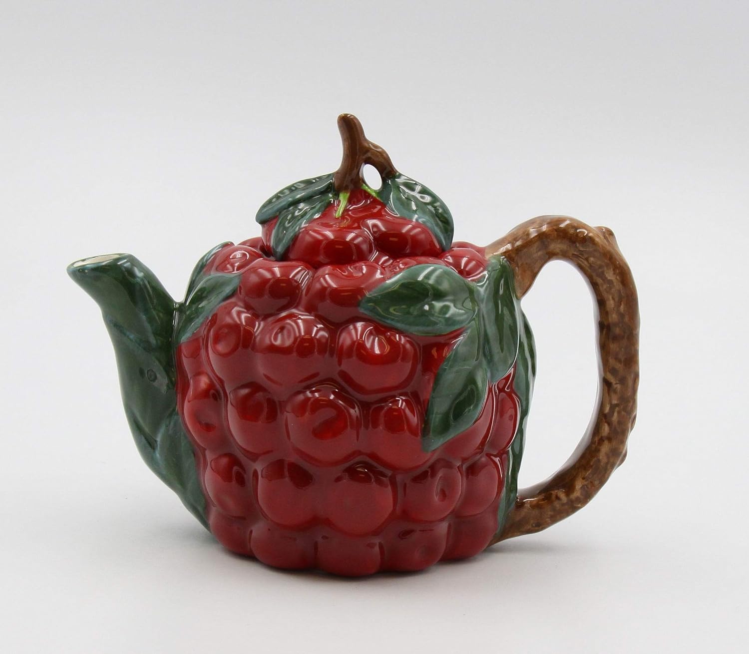 Amazon.com: Cosmos Gifts Fine Ceramic Fruit Cherry Teapot, 7-1/8" L ...