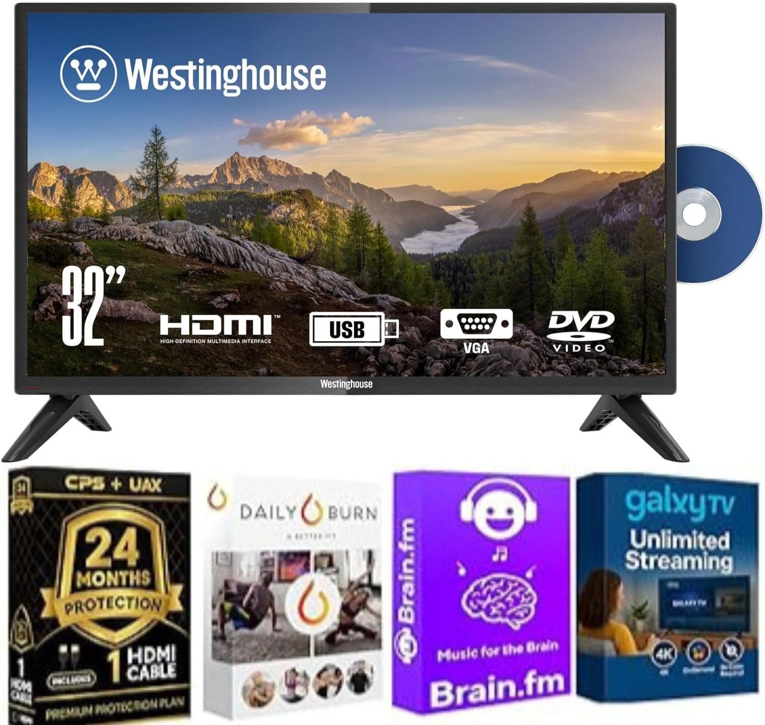 Amazon.com: Westinghouse 24-Inch HD TV/DVD Combo, 720p LED, Small Flat ...