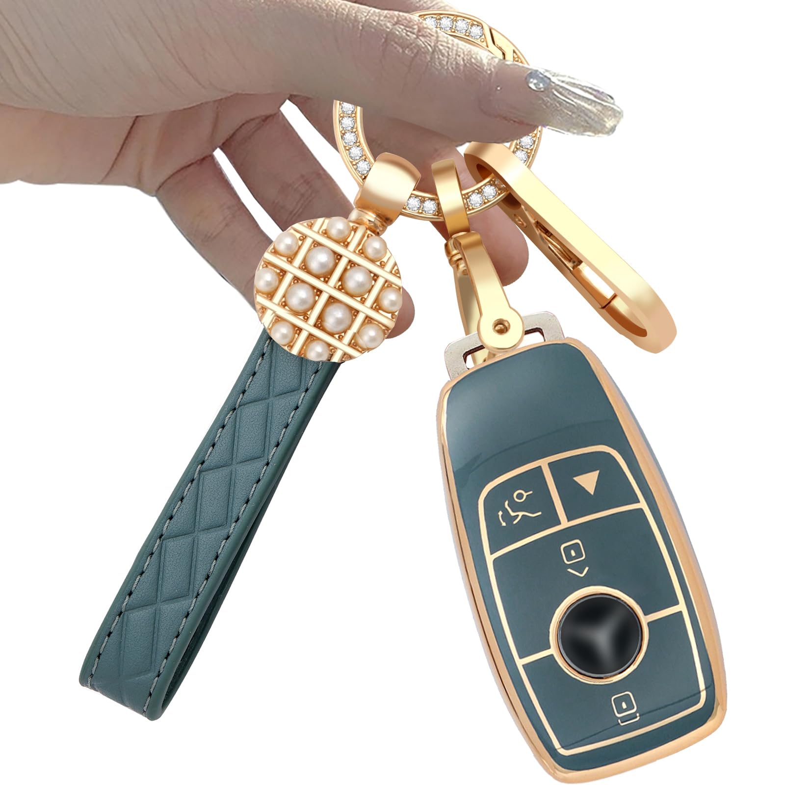 YSK-LX for Mercedes Benz Key fob Cover 5 Colors TPU Key Cover for Benz ...