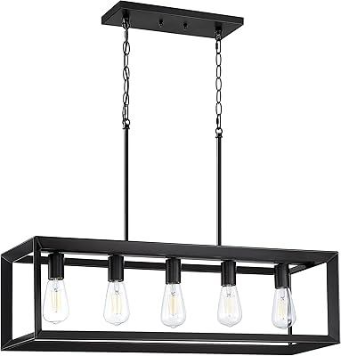 LOG BARN Kitchen Light Fixtures, Farmhouse Chandelier for Kitchen ...