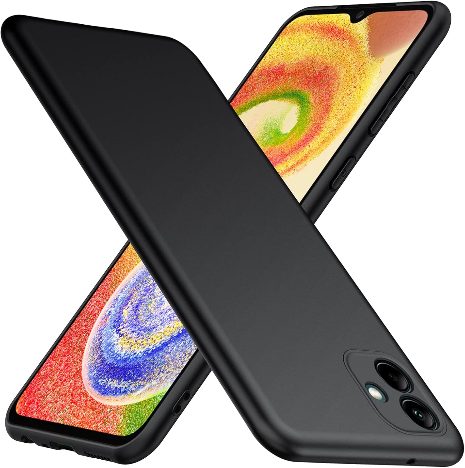 TesRank Samsung Galaxy A04 Case, Soft TPU Cover Matte [Anti-scratch ...