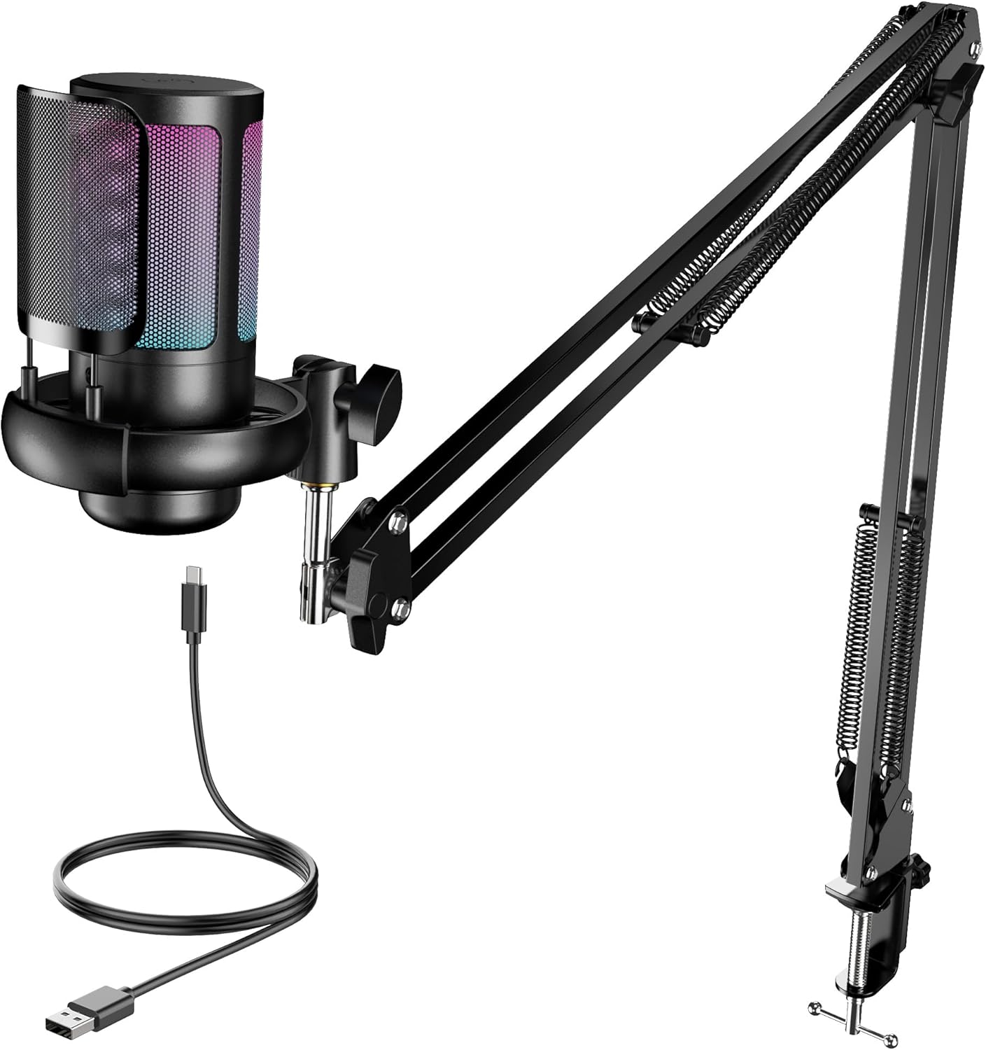 Amazon.co.jp: TKGOU USB Gaming Microphone, PC Microphone, Condenser ...