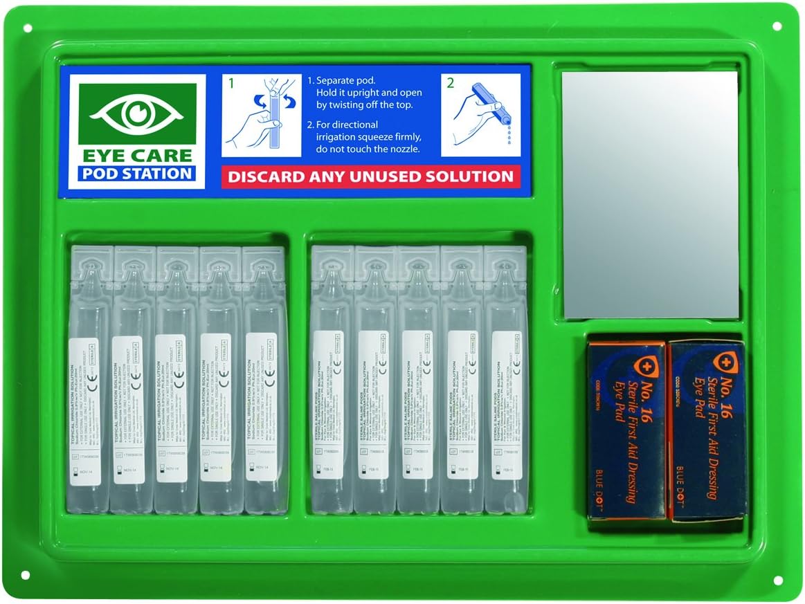 EMERGENCY EYE POD STATION/ PANEL 20ML : Amazon.co.uk: Health & Personal ...