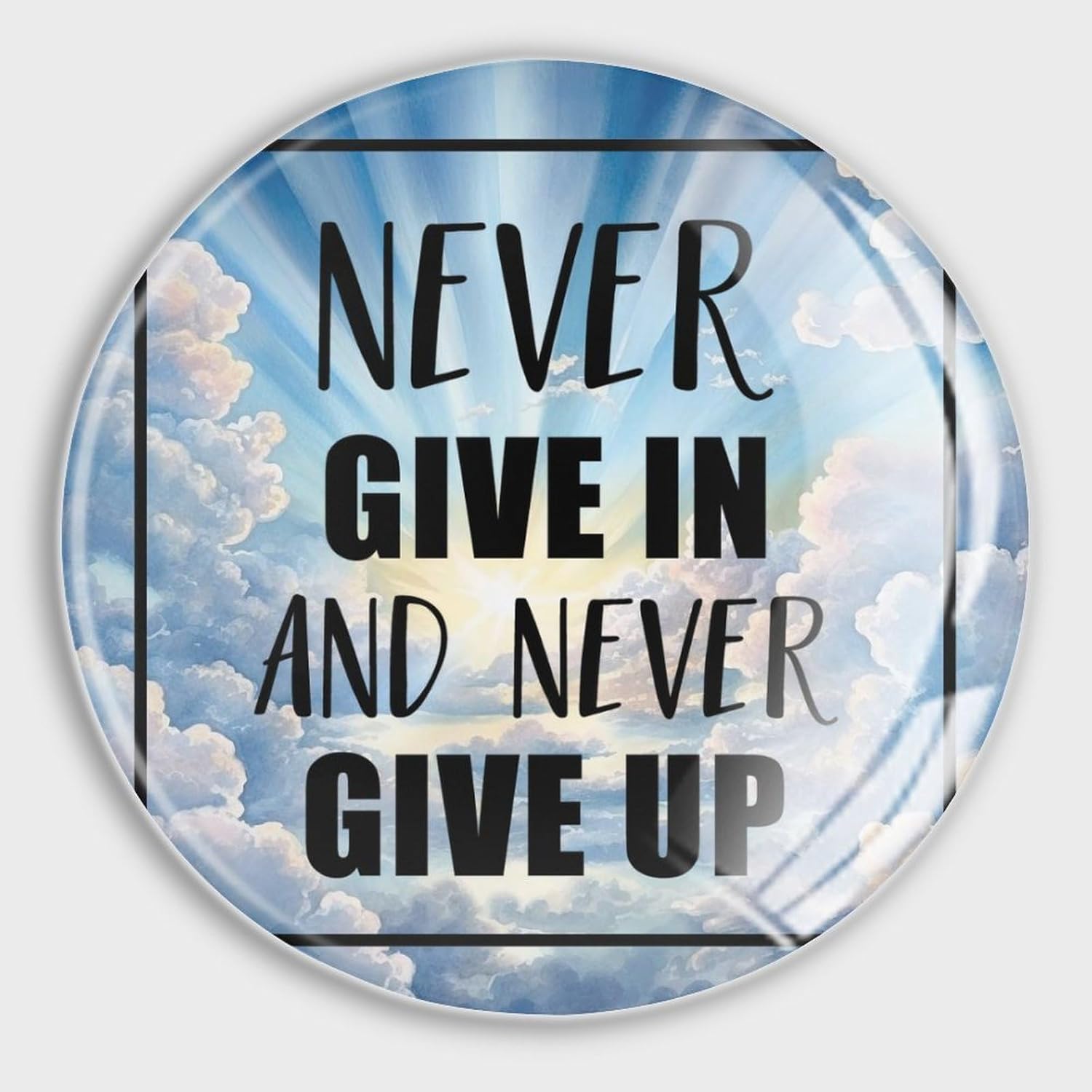 Amazon.com: Never Give in and Never Give Up Fridge Magnets Magnets for ...