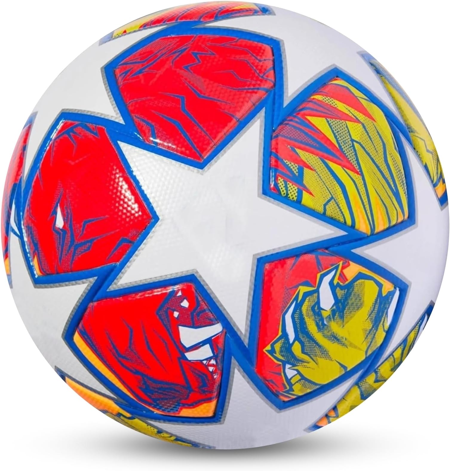 Thermal Champions League Football Ball Size 5 – Non-Inflatable Soccer ...