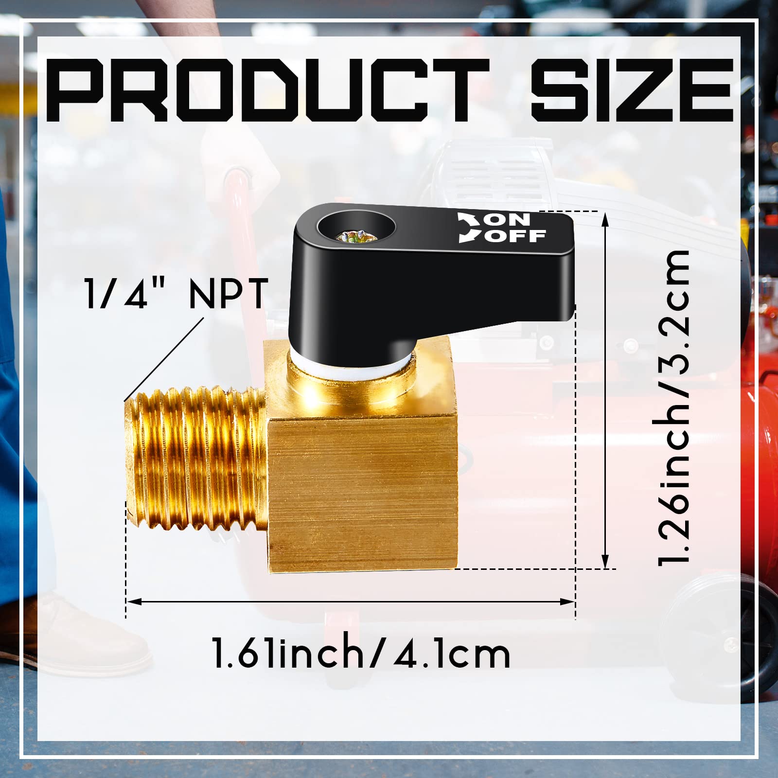 Snapklik.com : Tondiamo Air Compressor Valve, Mini Metal Ball Type Air ...