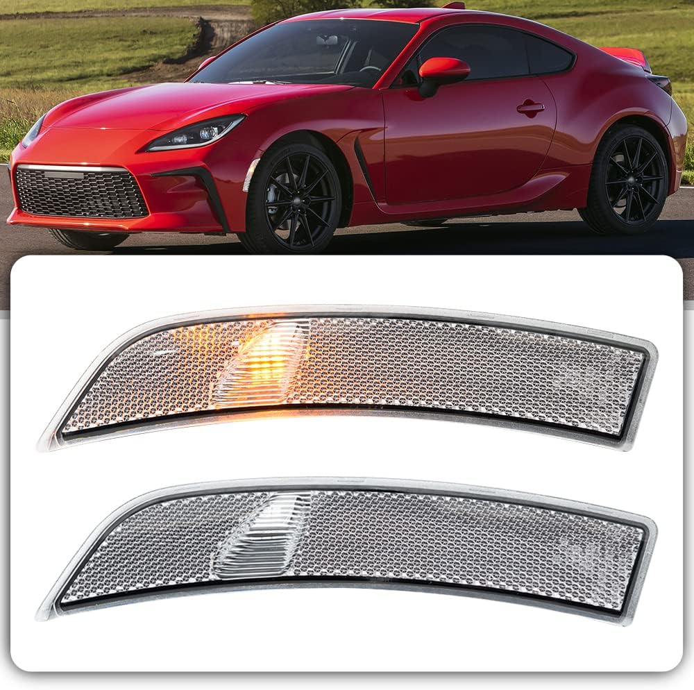 Amazon.com: JDM Style Clear Lens Side Marker Lights Assembly for Toyota GR86 / Subaru BRZ 2022 ...
