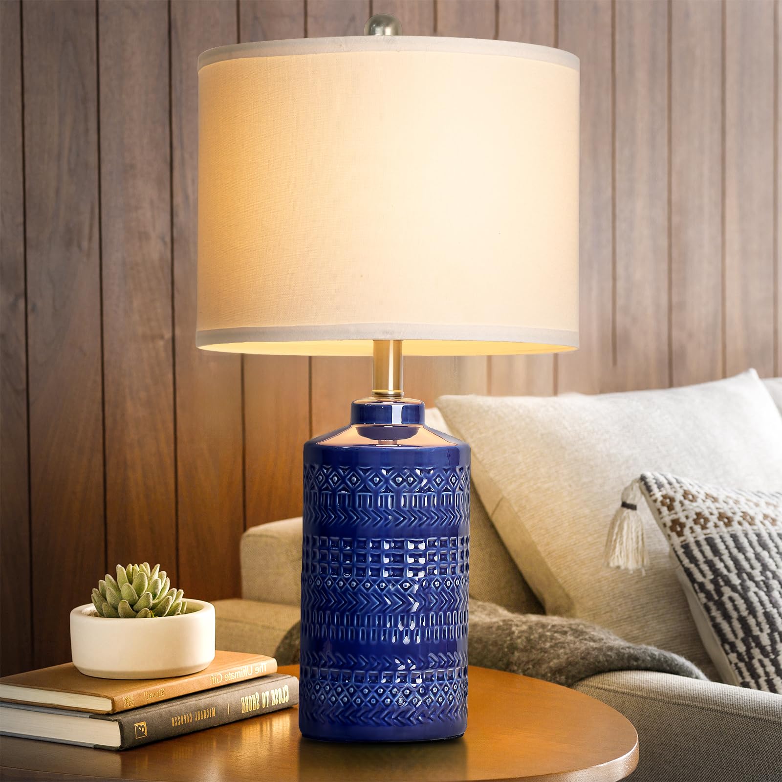 Blue Ceramic Table Lamps Contemporary