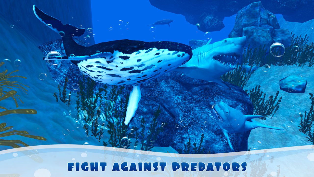 Big Blue Whale Underwater Surviving Simulator 3D: Oceanic History Game ...