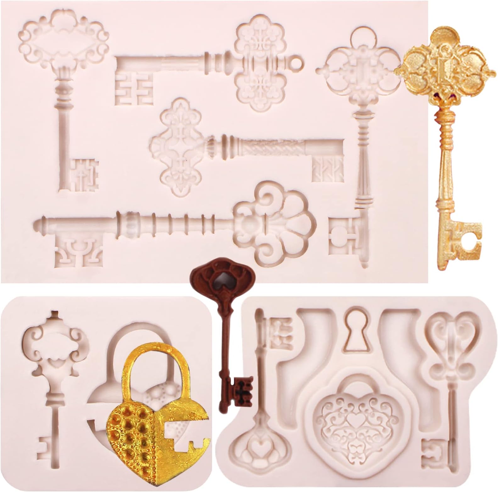 Amazon.com: Little house Chocolate Candy Mold, Keys chocolate candy ...
