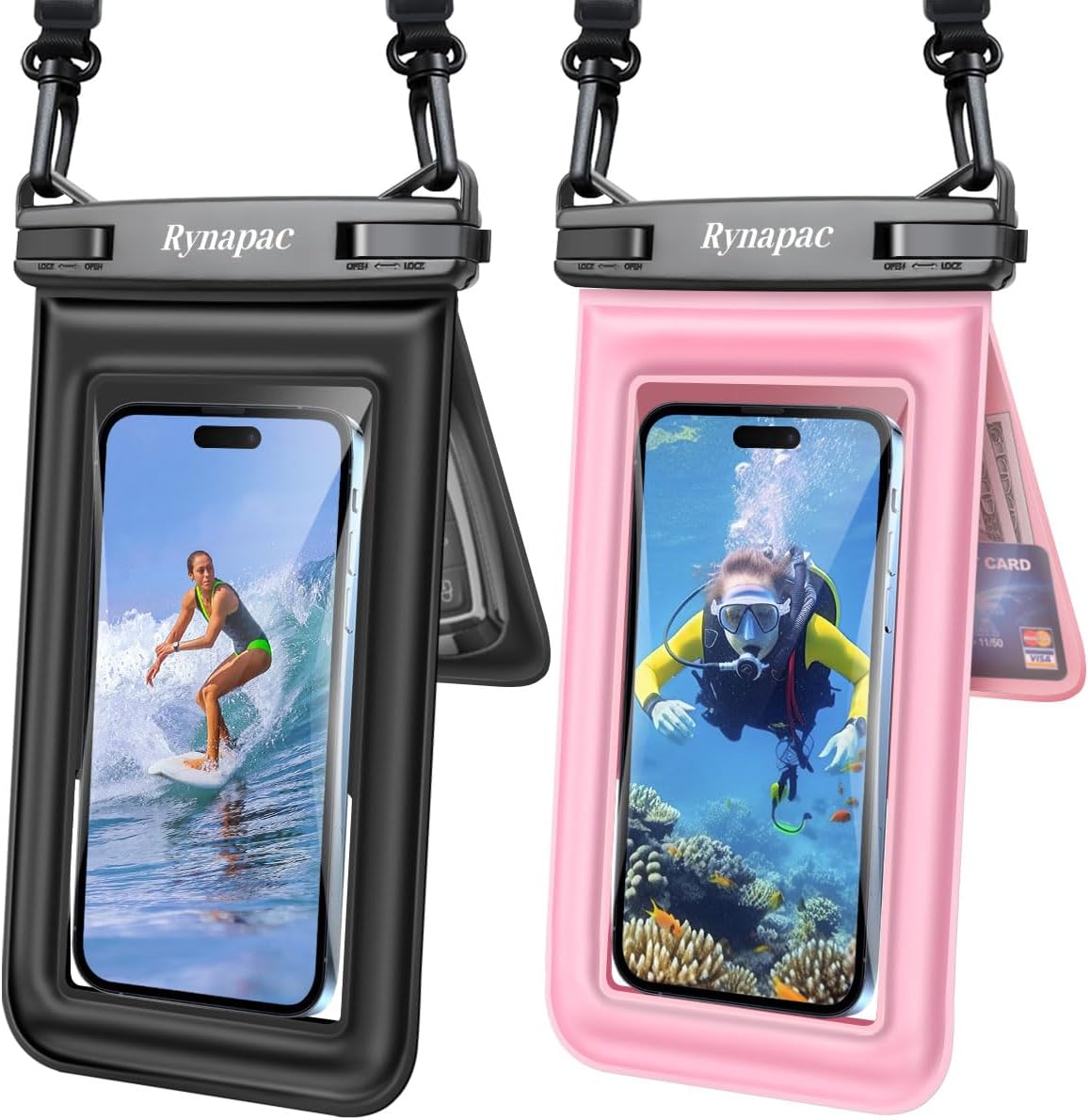 Amazon.com: Waterproof Phone Pouch - 2 Pack IP68 Floating Waterproof ...