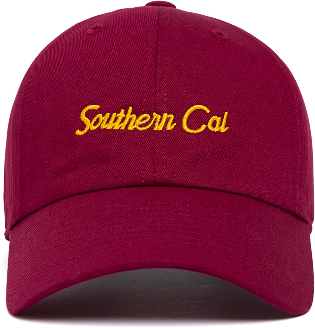 HOOD Southern Cal Microscript Dad Hat, 100% Cotton Twill, Unstructured ...