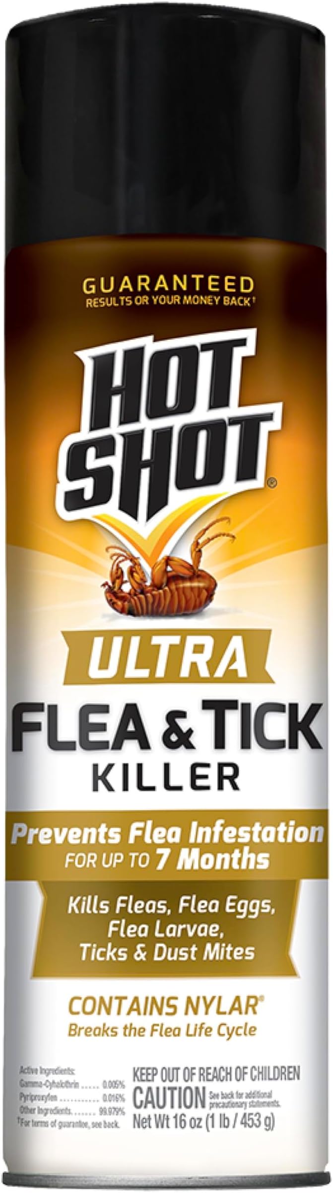 Amazon.com: Hot Shot Ultra Flea & Tick Killer (Aerosol), Formula Kills ...