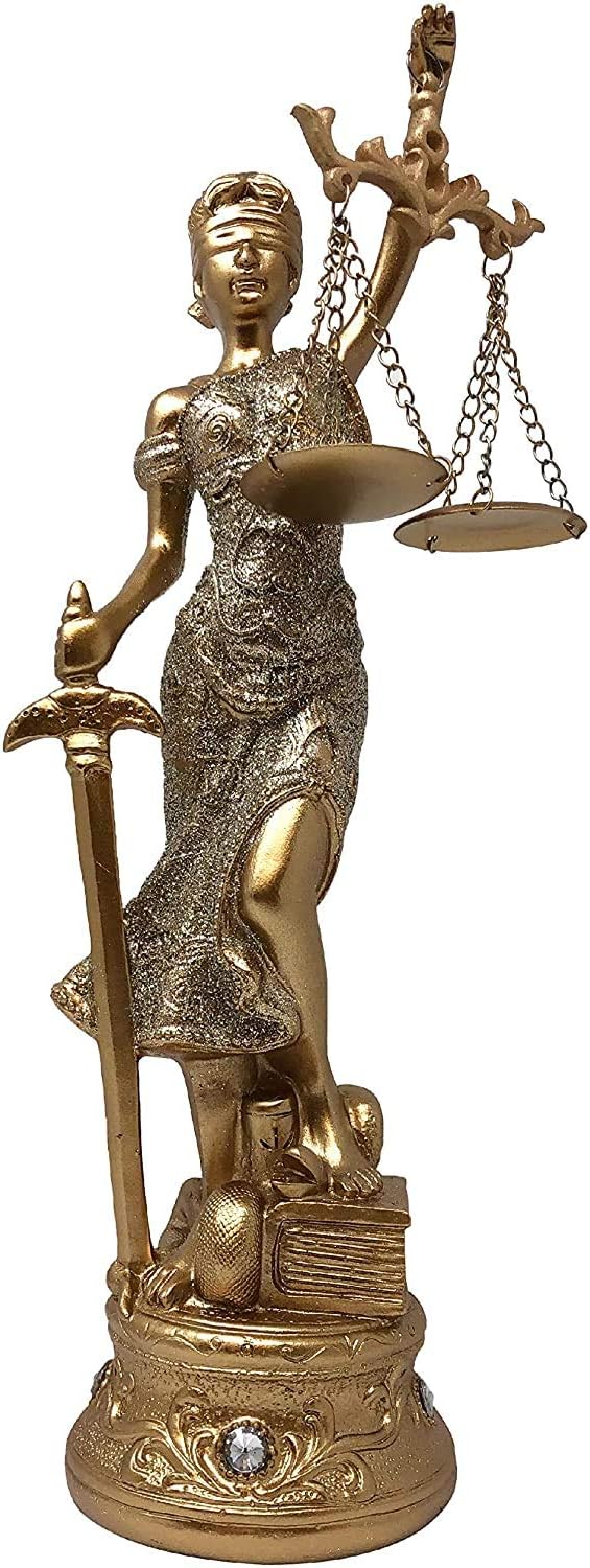 Amazon.com: Top Collection 12.5 Inch Lady Justice Statue Sculpture ...