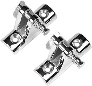 Amazon.com : Pair of 90 Degree Stainless Steel 316 Boat Bimini Top Deck ...