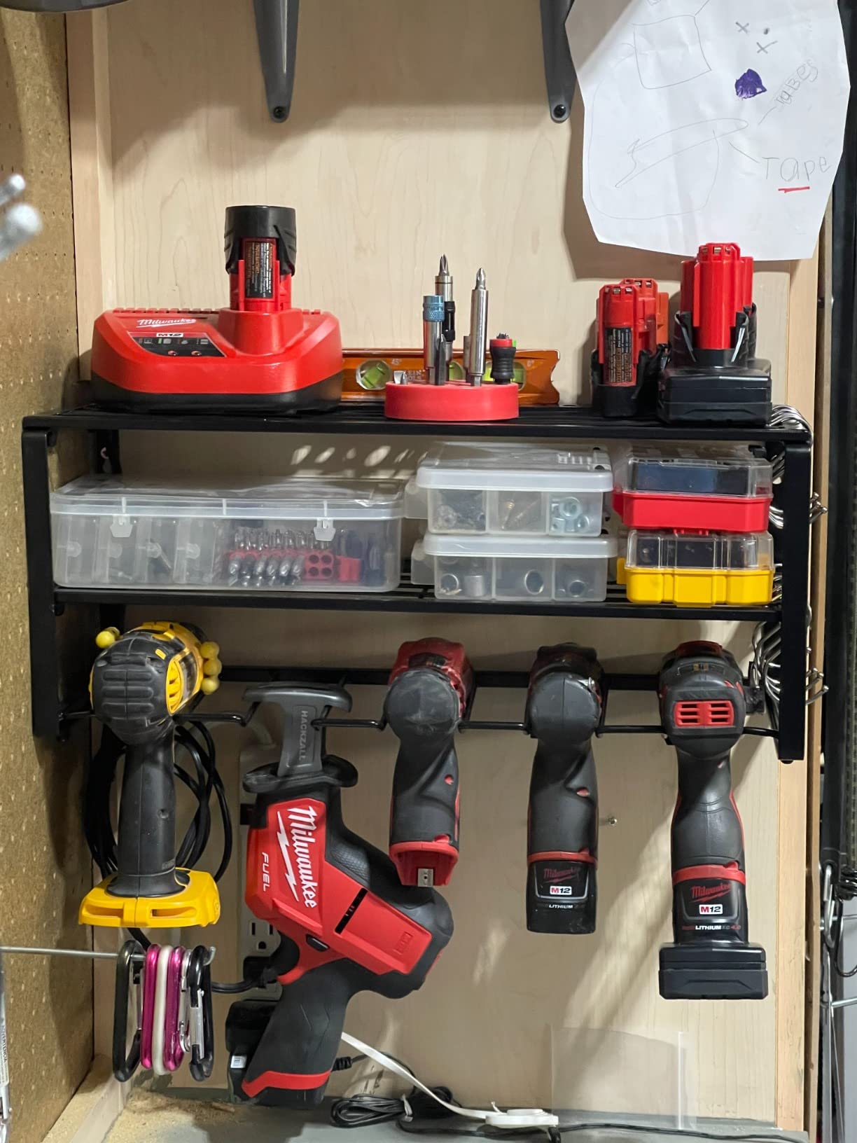 $8/mo - Finance PooLuck Upgraded Heavy Duty 5 Holes Floating Tool Shelf ...