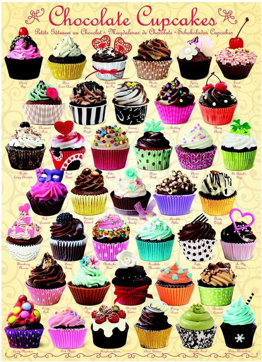 Eurographics 6000-0587 Chocolate Cupcakes Puzzle (1000-Piece), Jigsaw ...