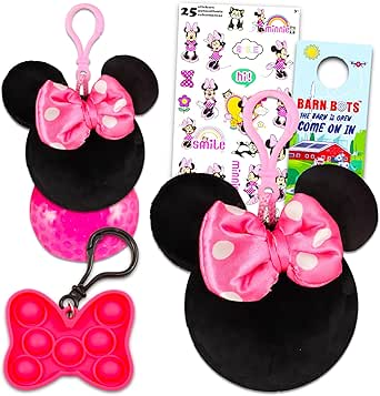 Amazon.com: Minnie Mouse Keychain for Kids - Bundle with 2 Minnie Mouse ...