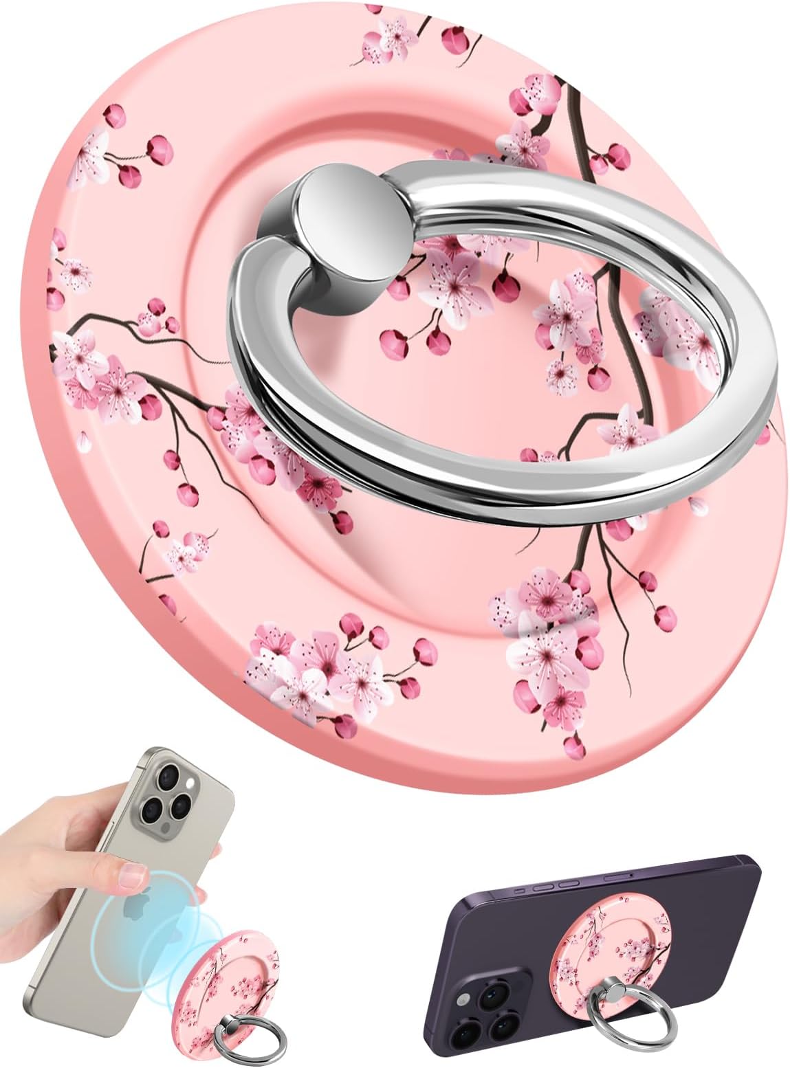 Amazon.com: LISEVO Phone Ring Holder Compatible with MagSafe - Magnetic ...